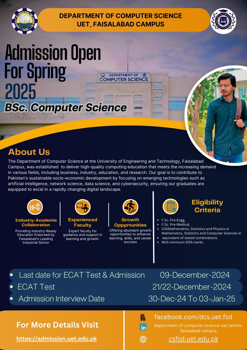 Admissions – Department of Computer Sciences